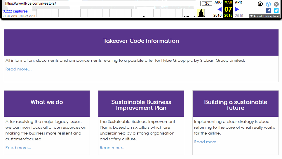 The Landing of Flybe