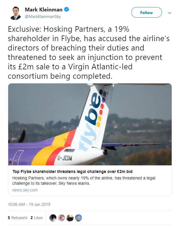 The Landing of Flybe